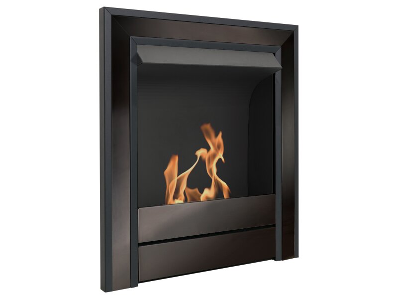 Acantha Argo Bio Ethanol Fire in Black Nickel – Fireplace Factory Outlet