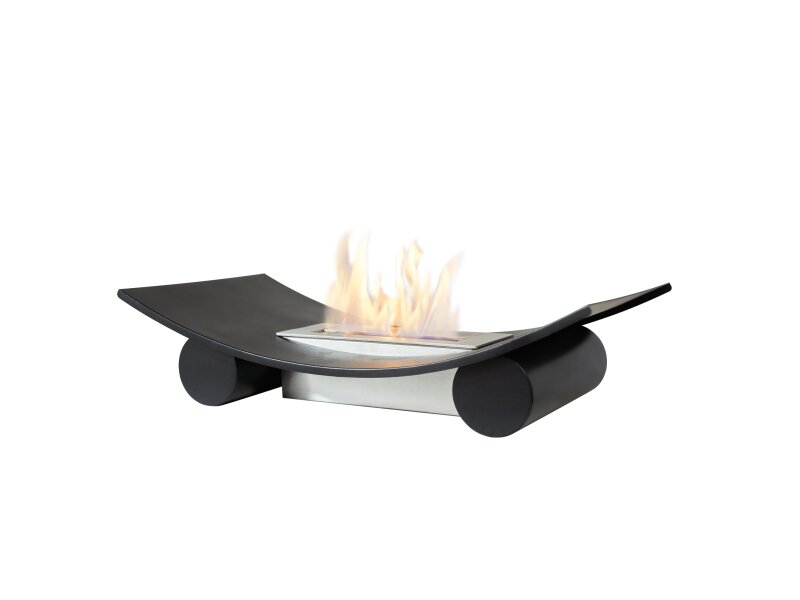 Adam Calda Freestanding Bio Ethanol Fire in Black – Fireplace Factory ...