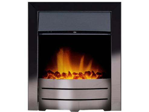Adam Colorado Electric Inset Fire in Black Nickel – Fireplace Factory ...