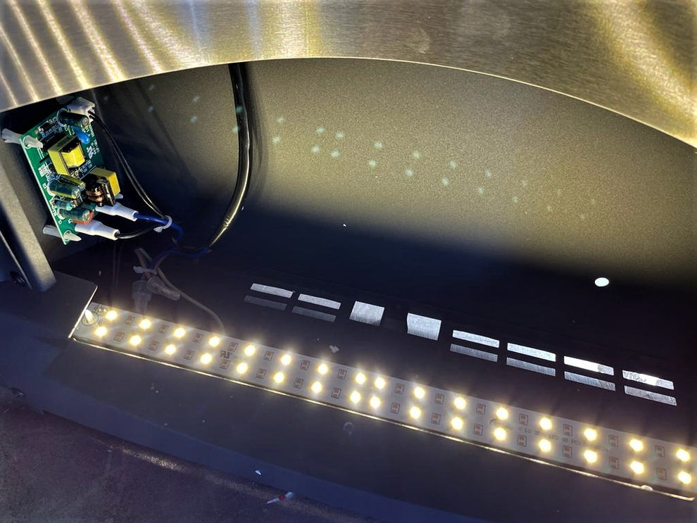 Adam Electric Inset Fire LED strip light replacement – Fireplace ...